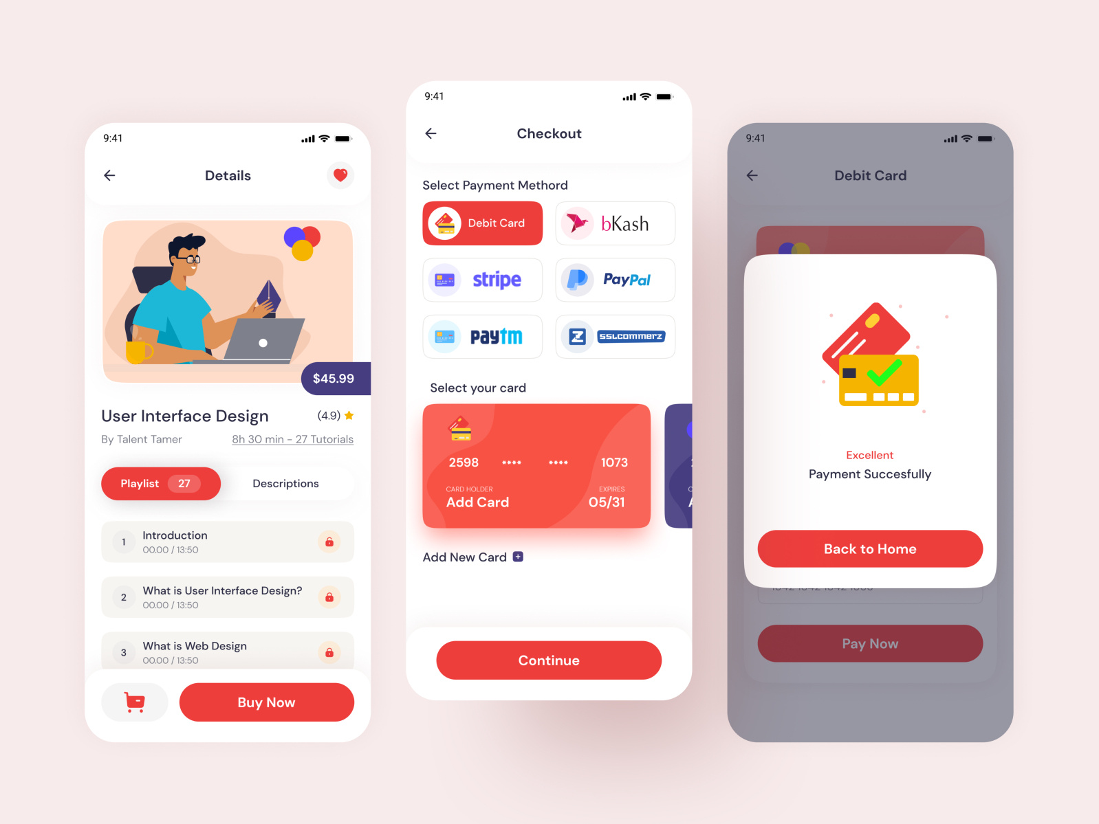 Maan LMS- Student Mobile App UI Kit by Ibne Riead for Md Sahidul islam on Dribbble