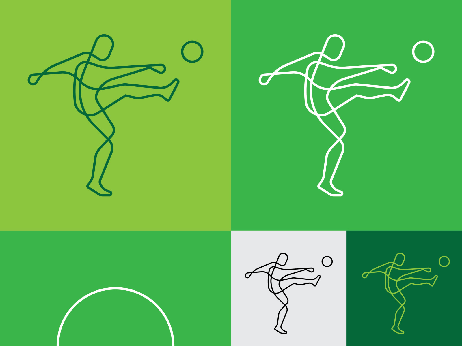 Soccer football player icon by Chris Rooney on Dribbble