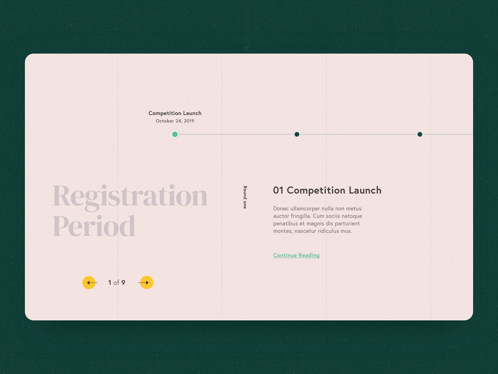 Competition Timeline - Web Design by Stefan Marshall on Dribbble