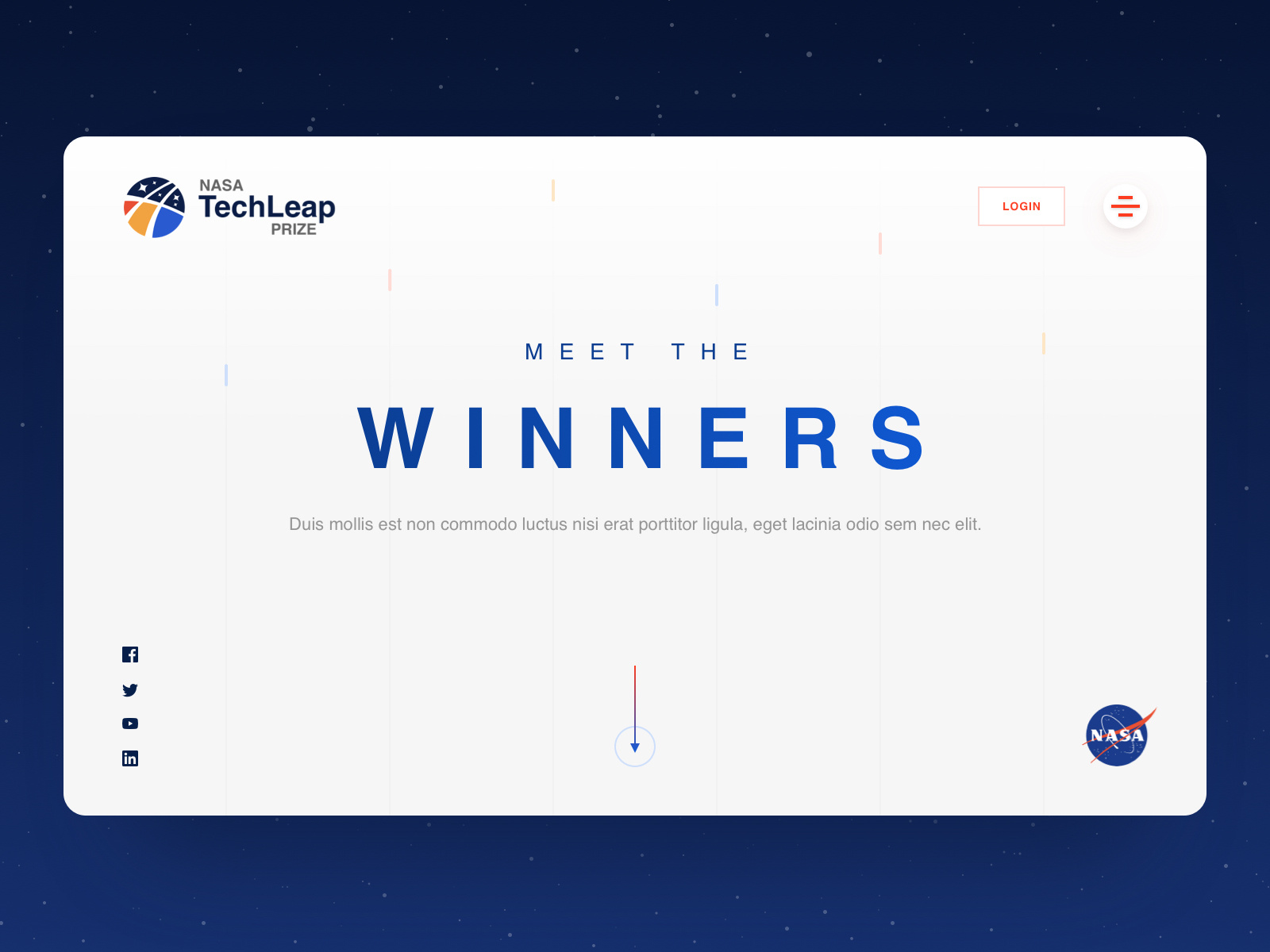 NASA TechLeap Prize - Web Design by Stefan Marshall on Dribbble