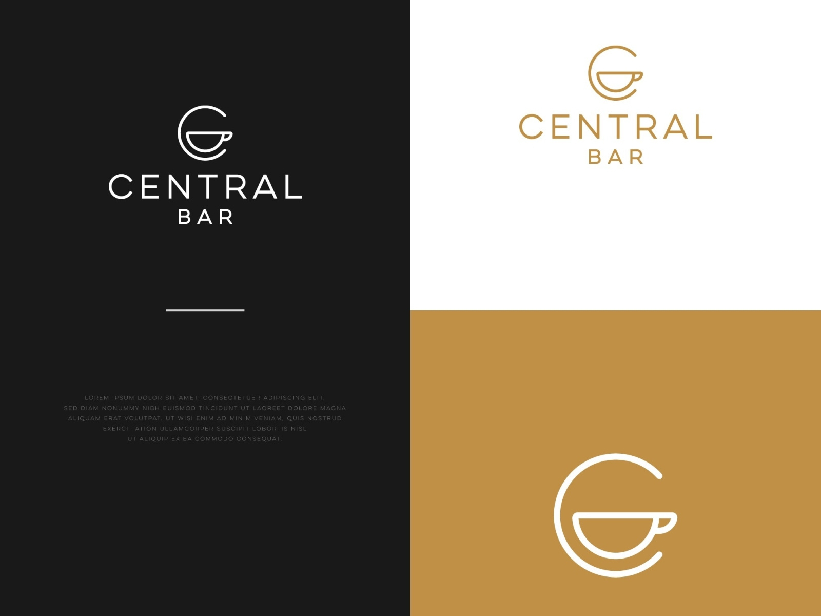 CENTRAL BAR C LOGO by dreamartstudios on Dribbble