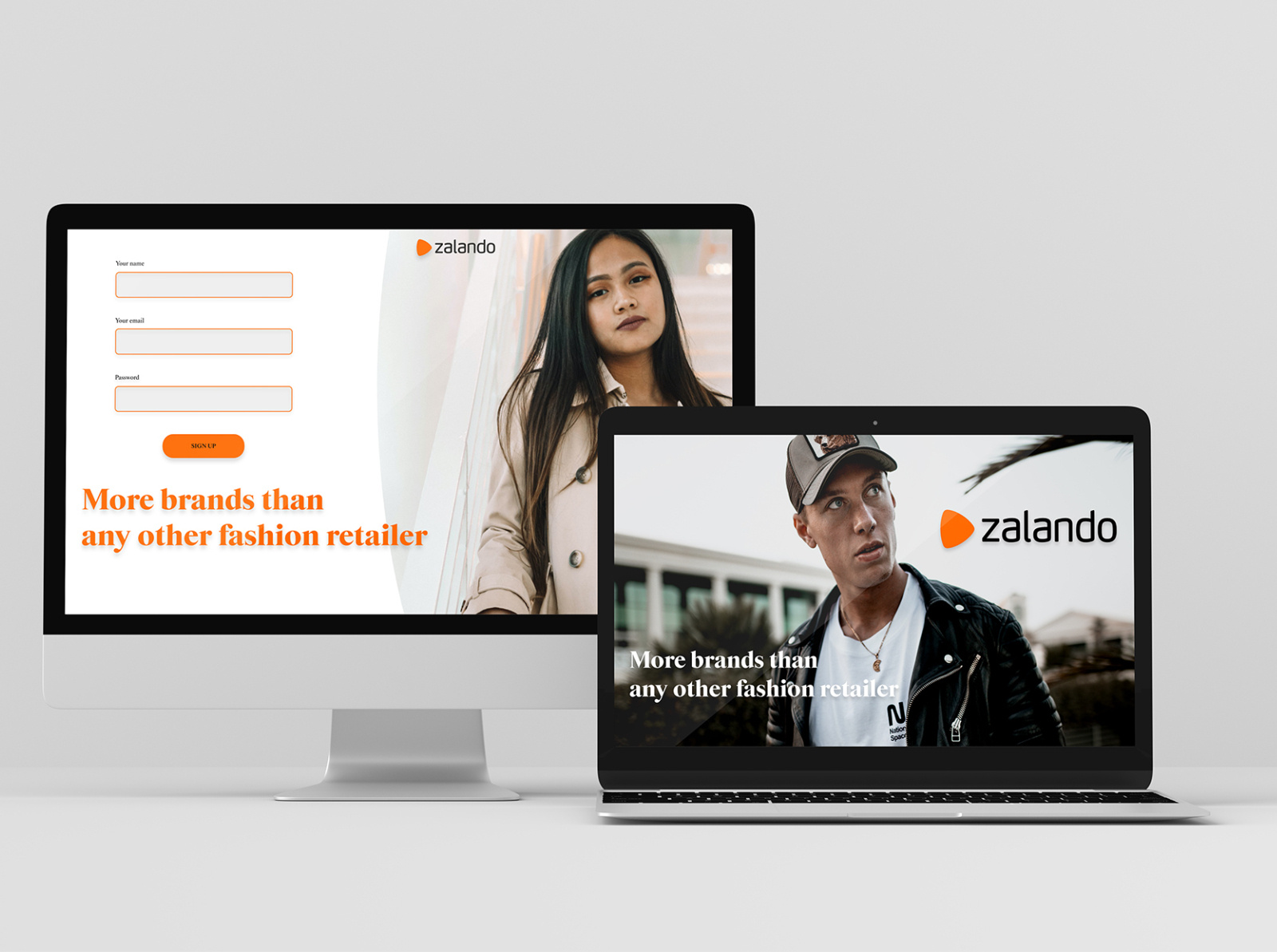 zalando sign up concept by Alessio Romito on Dribbble