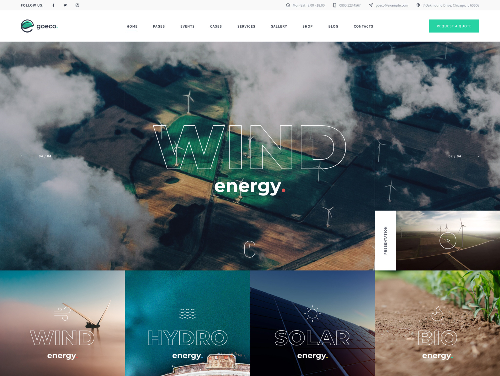GoEco - Green, renewable, organic and eco energy by Oleg Kost on Dribbble