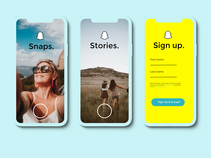 Snapchat UI designs, themes, templates and downloadable graphic ...