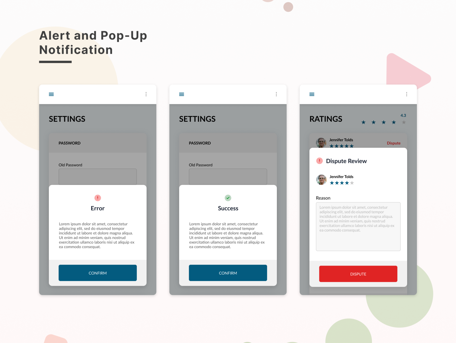 Alert And Pop up Notification By Romaen On Dribbble