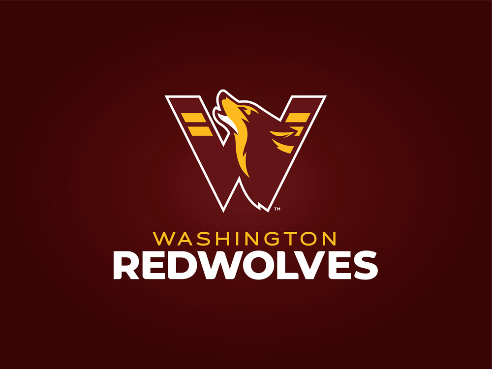 WASHINGTON REDWOLVES - LOGO CONCEPT by Matthew Harvey on Dribbble