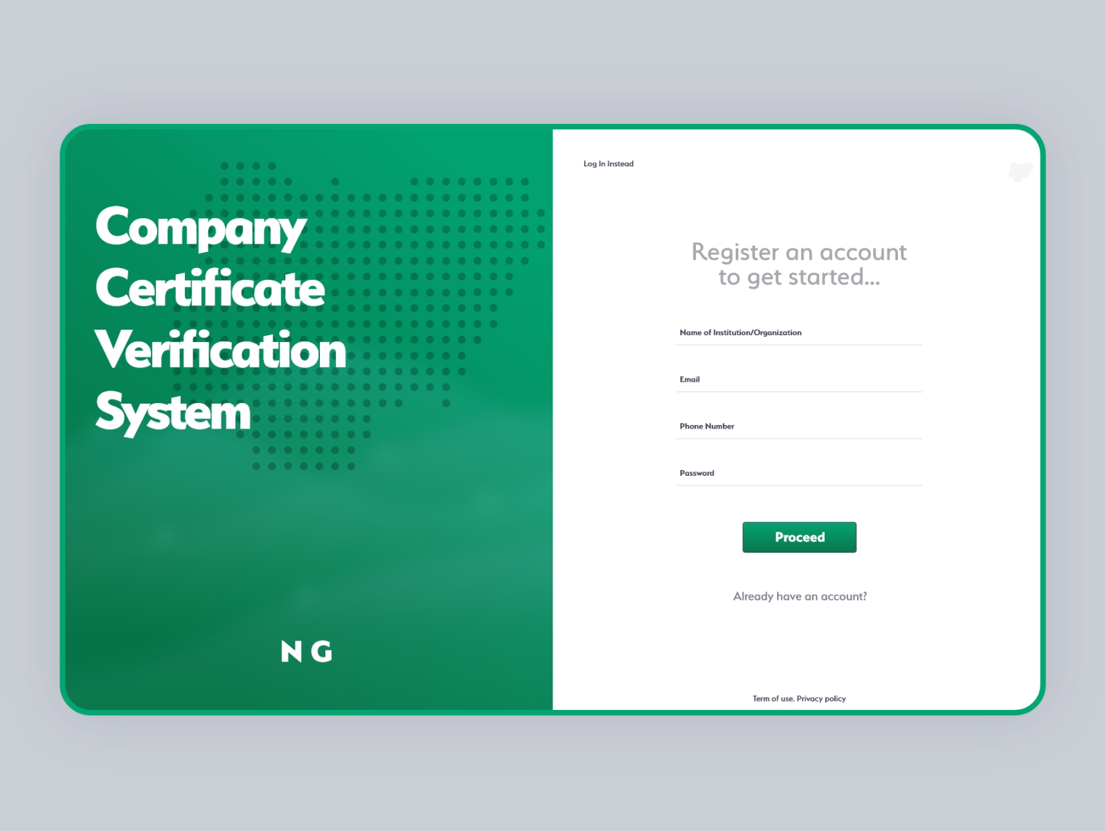 Web App - CCVS by Malik Gwandu on Dribbble