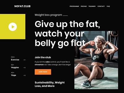 NOFAT CLUB - Weight loss landing page by Ardias Elga Kurnia for One ...