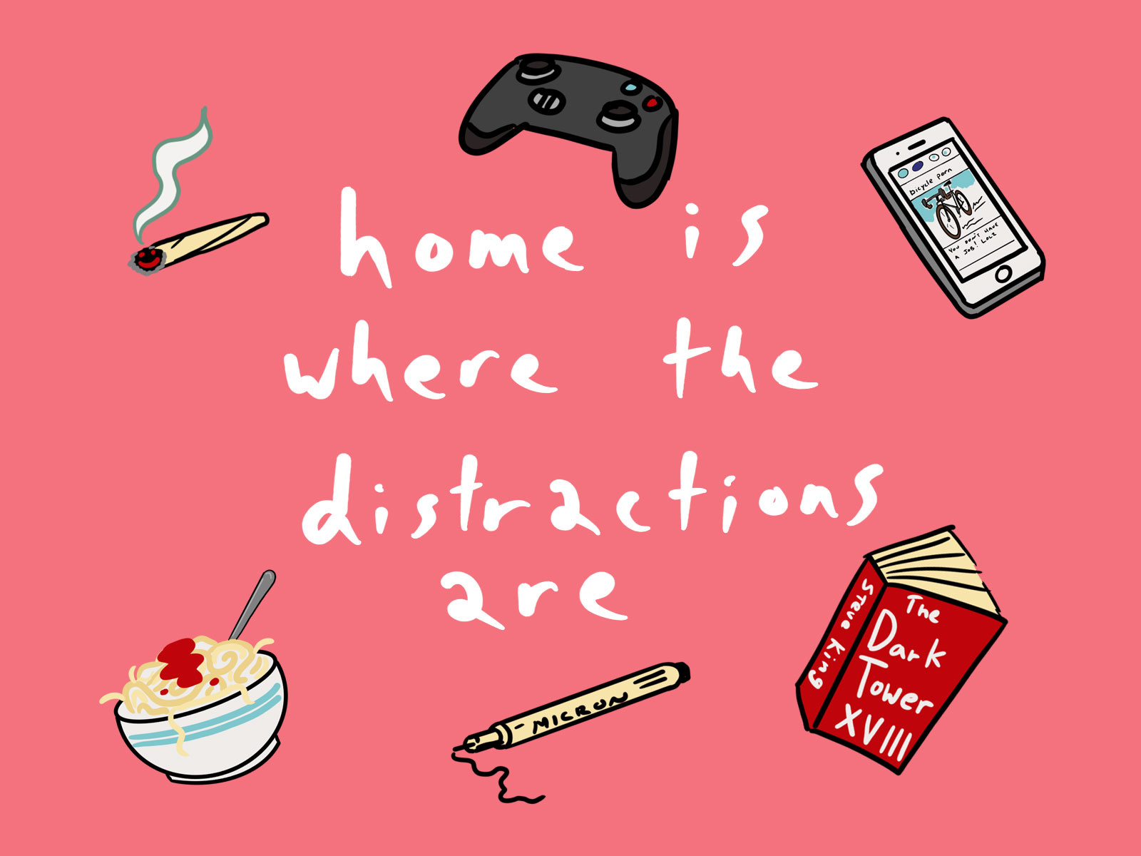 Distractions by Jake Levin on Dribbble
