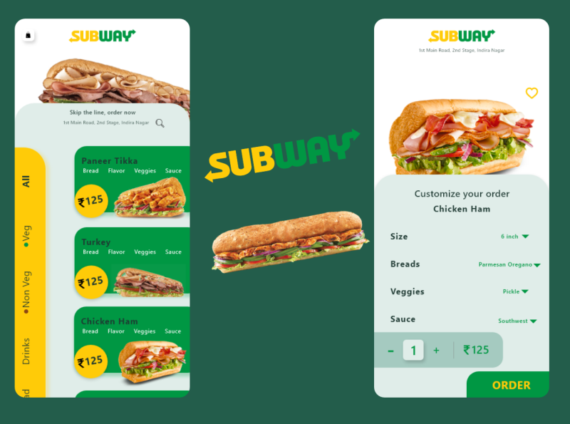 Subway Redesign by Tarun Naidu on Dribbble