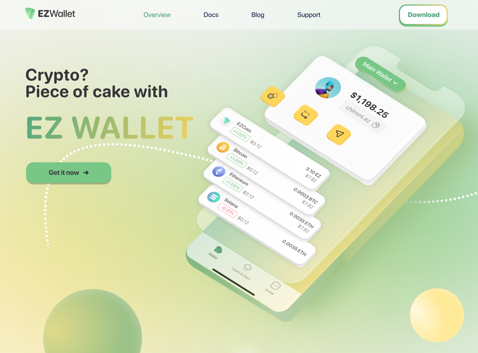 EZ Wallet Landing Page by Thanh Duong on Dribbble