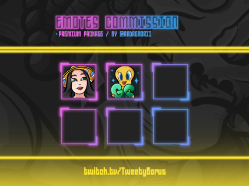 Custom Emotes Commission by Andre Nori • Twitch Emote Artist on Dribbble