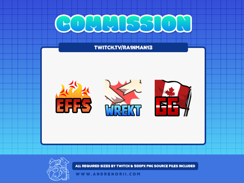 Twitch Emote Text by Andre Nori • Twitch Emote Artist on Dribbble