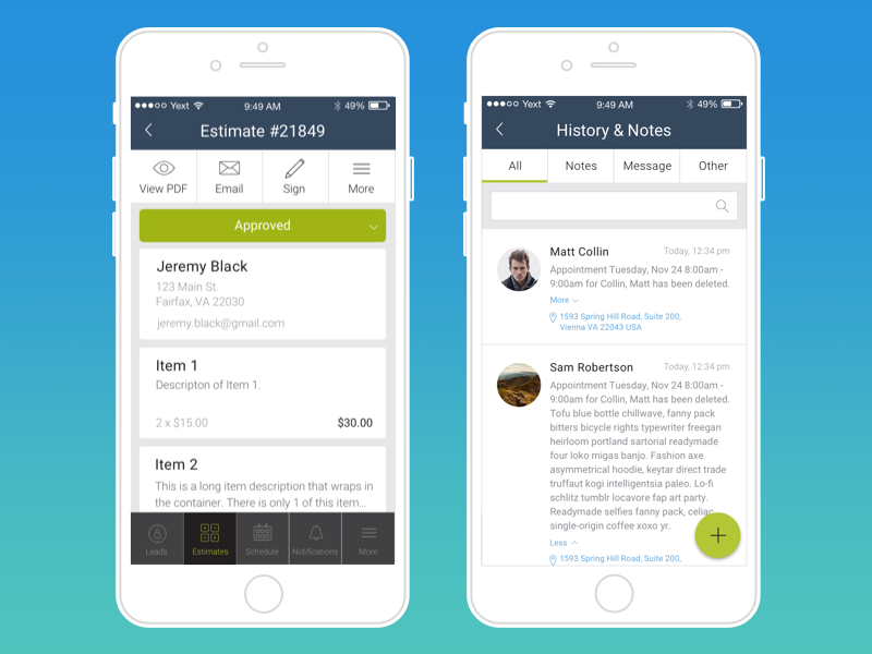 App UI Screens by Appy Vohra on Dribbble