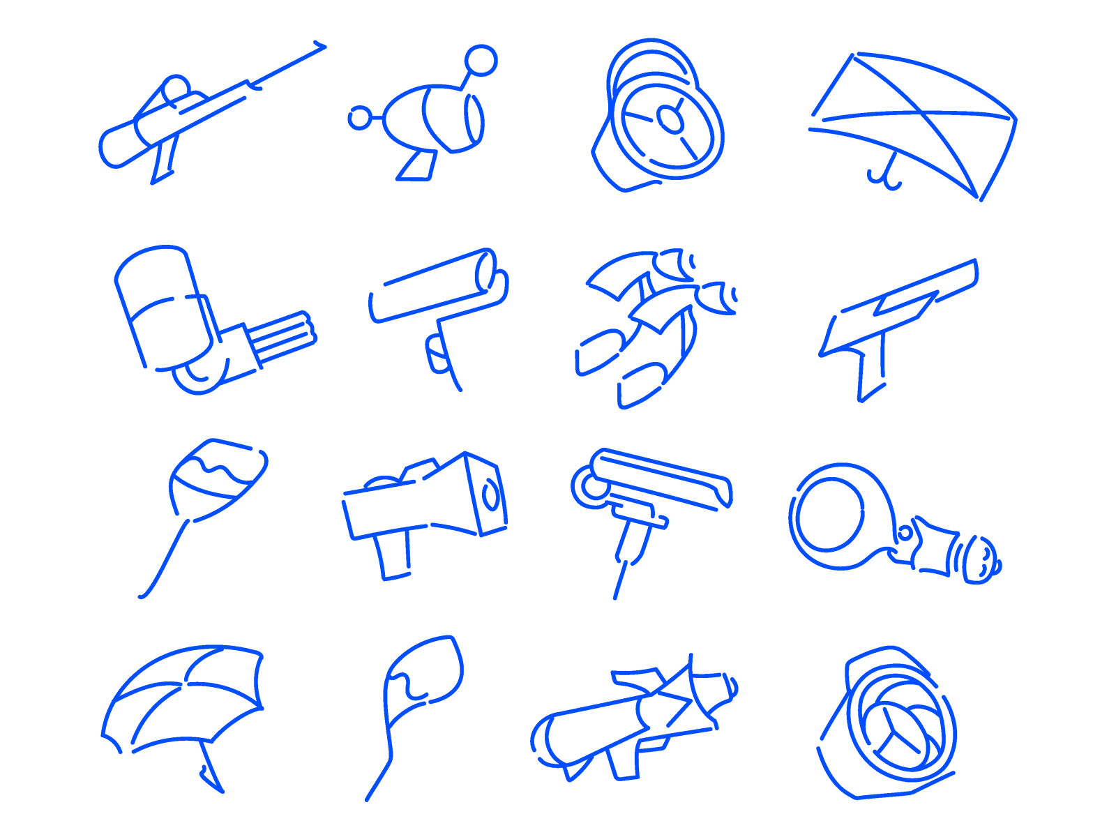 Splatoon Weapons Icons by Davi Andrade on Dribbble
