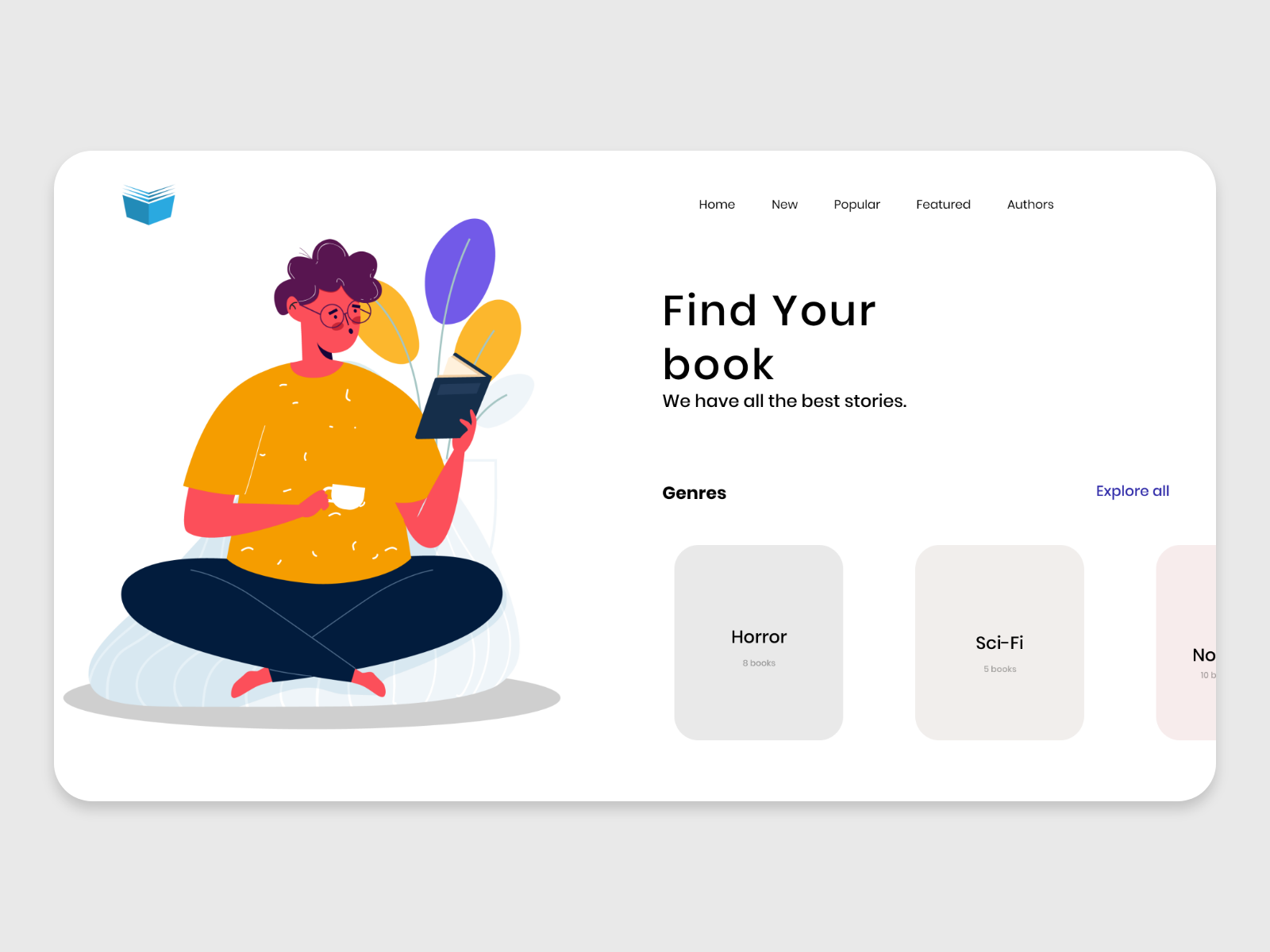 E Reading Website by Sachin S Nair on Dribbble