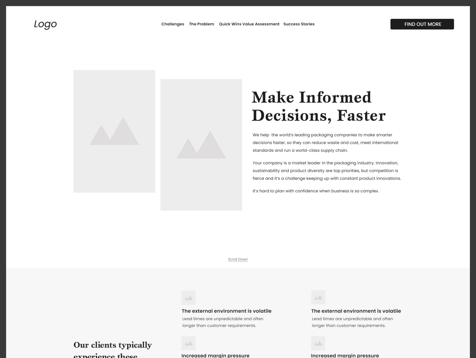 Wireframe - The first step on designing a website/landing page by John ...