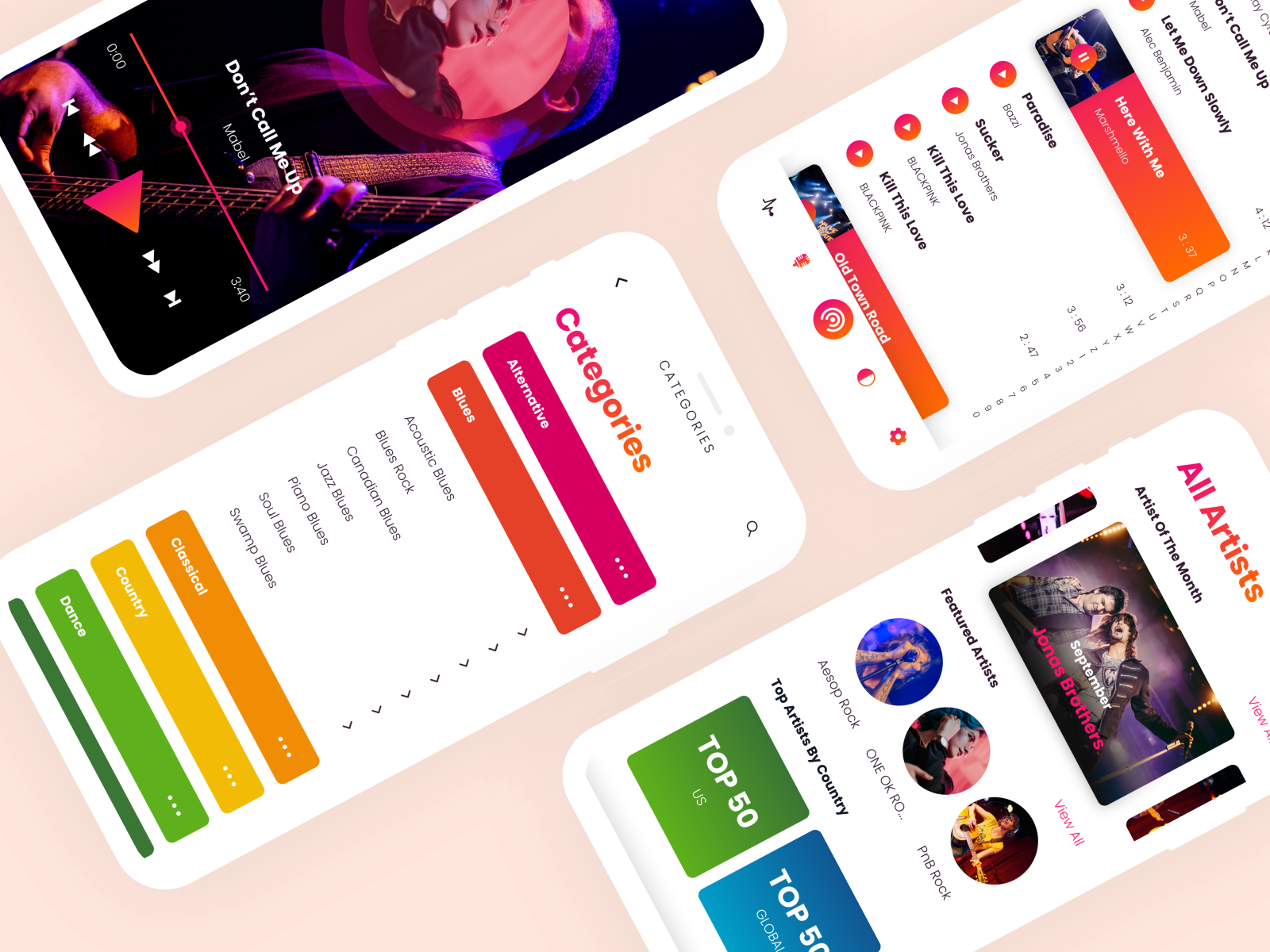 Music App UI by Satish Guna on Dribbble