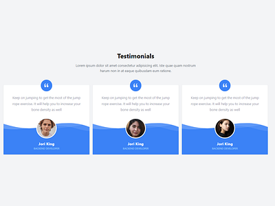 Tailwind CSS Testimonial by Yujesh K C on Dribbble