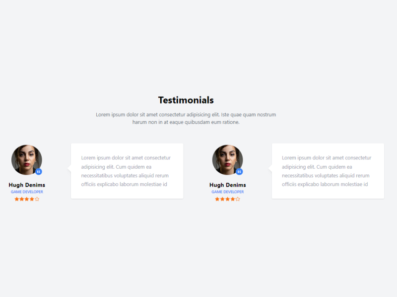 Tailwind Css Testimonial By Yujesh K C On Dribbble