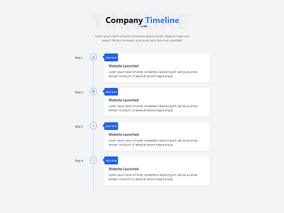 Tailwind css Timeline by Yujesh K C on Dribbble