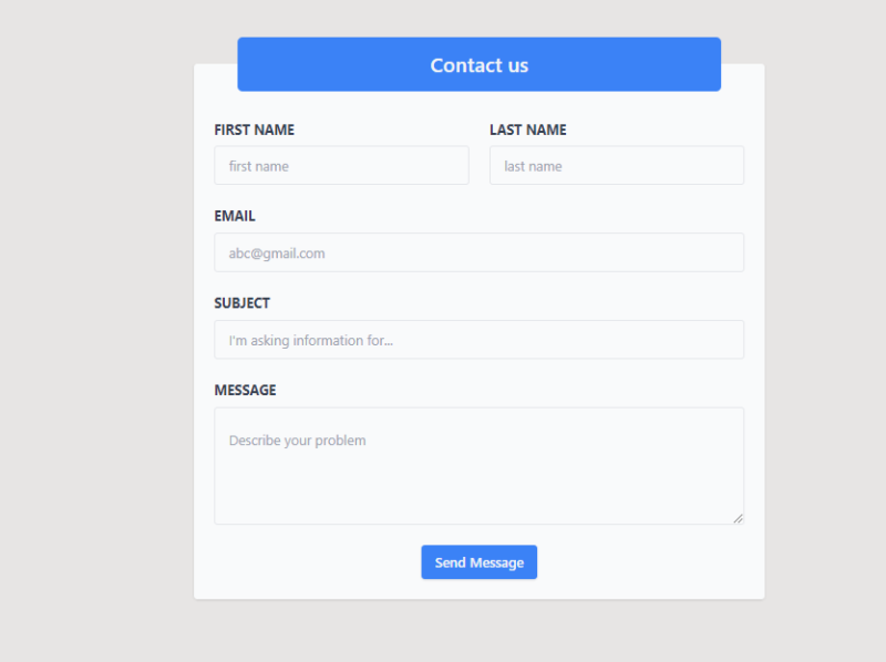 Tailwind CSS Contact Components by Yujesh K C on Dribbble
