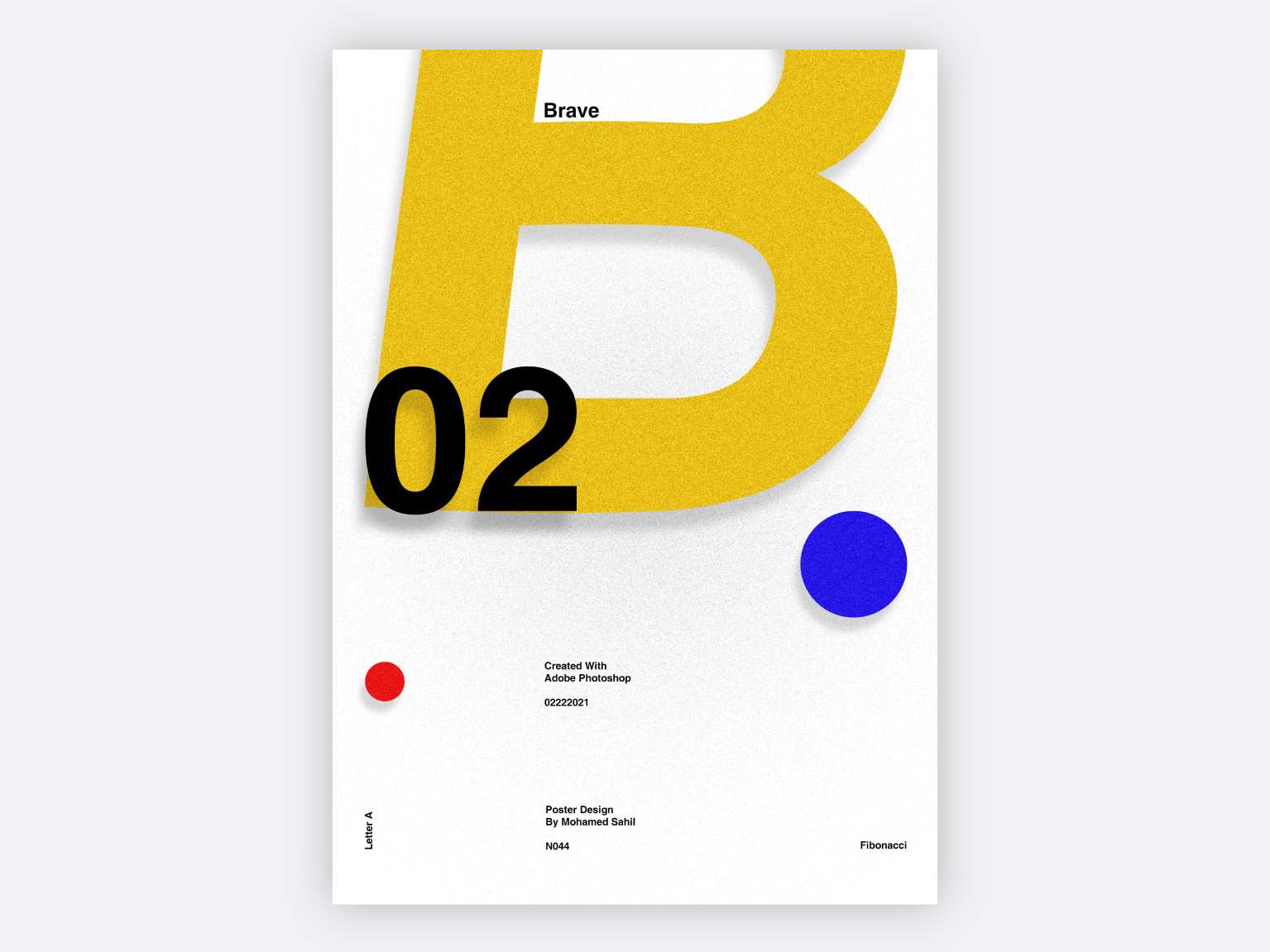 Letter B Poster by Mohamed Sahil on Dribbble
