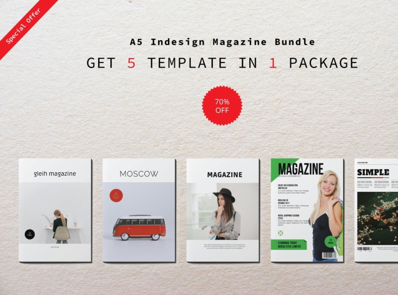 A5 Magazine Bundle Vol 2 by Andalia on Dribbble