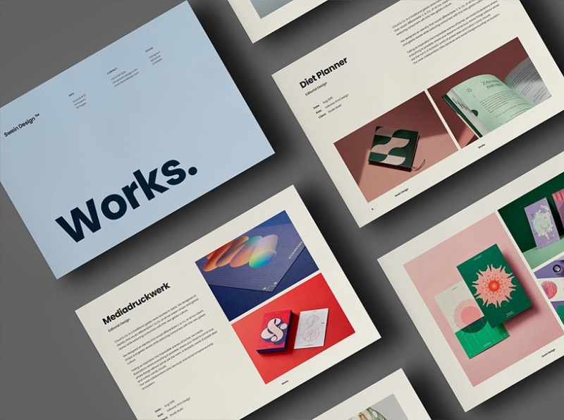Works Portfolio Template by Andalia on Dribbble