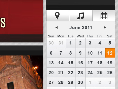Calendar for calculator by Shaun Buckle on Dribbble