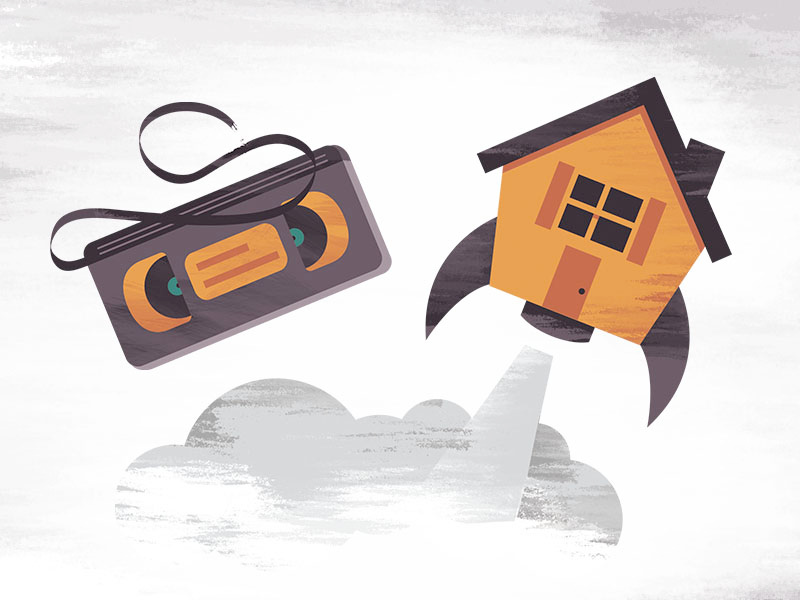 Rocket House & VHS by Jessica Libby on Dribbble