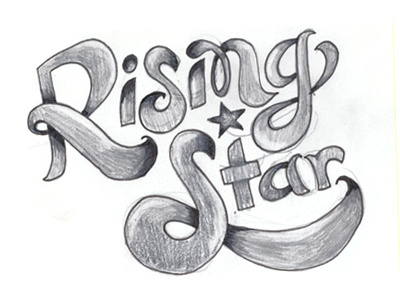 Rising Star - Initial Sketch by Jessica Libby on Dribbble
