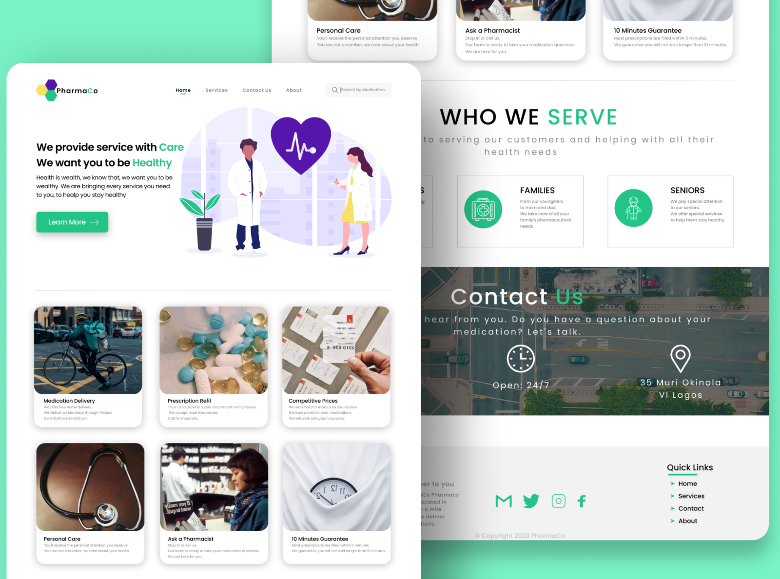 PharmaCo by philip ofei on Dribbble