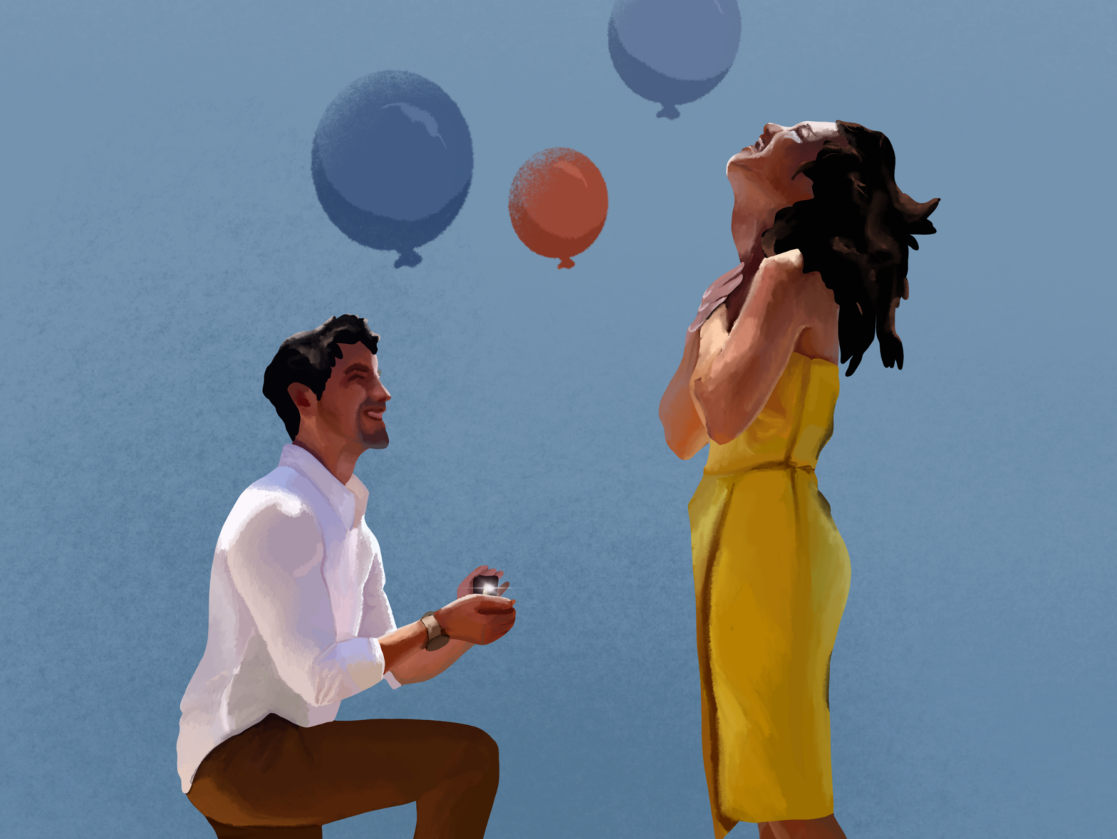 Happy life for the future couple! by Tanya Golota on Dribbble