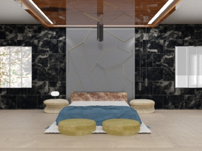 Bedroom interior by Shahmeer Khan on Dribbble