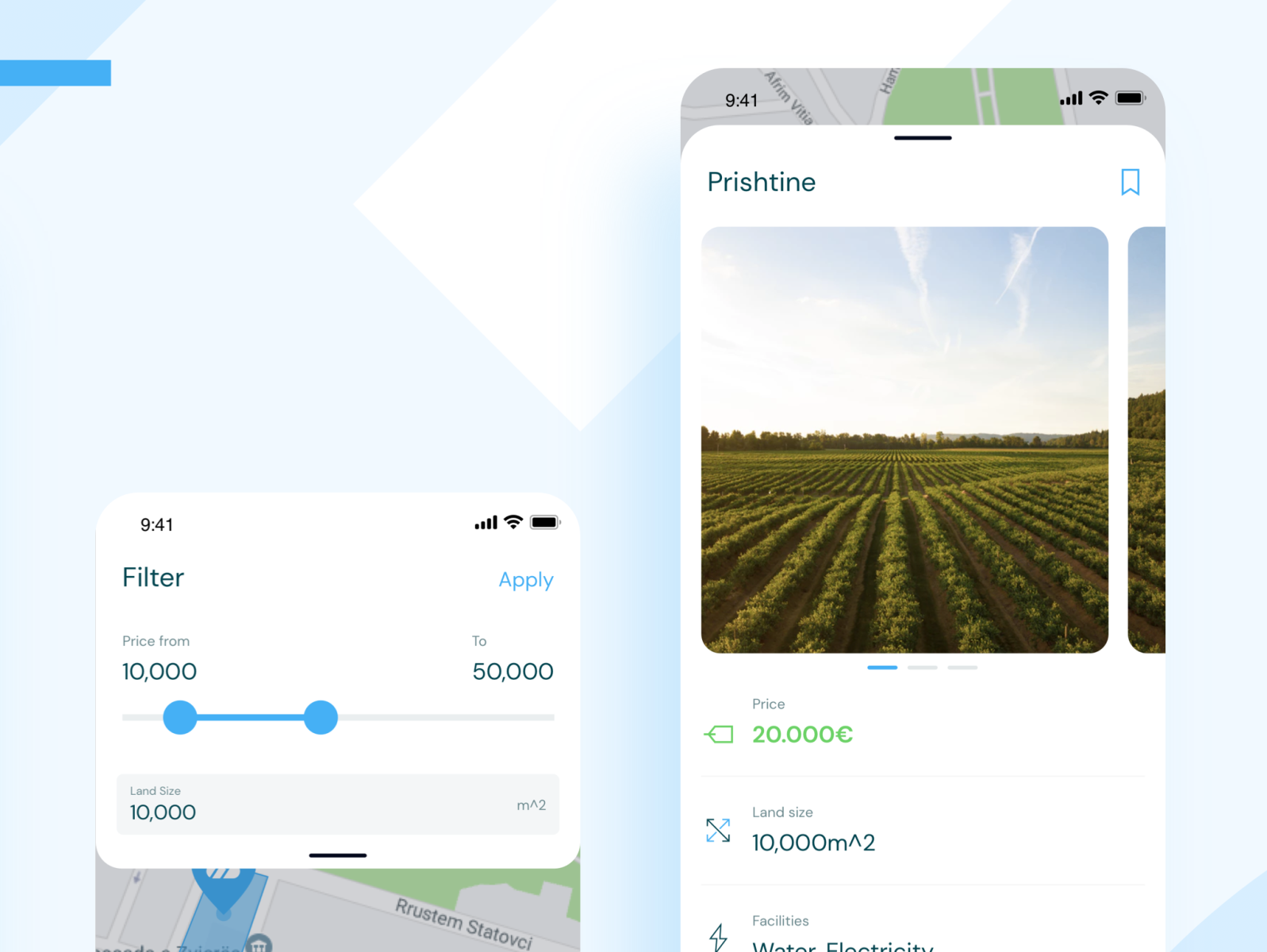 Ari, Buy and Sell Land - Filters & Detail by Donart Selimi on Dribbble