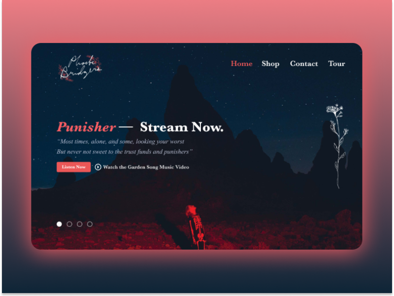 Indie Artist Website by Ray Inoue on Dribbble