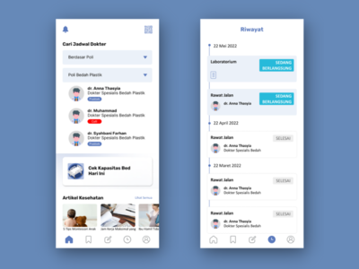 Hospital Service Registration Application UI by Anna Thasyia on Dribbble