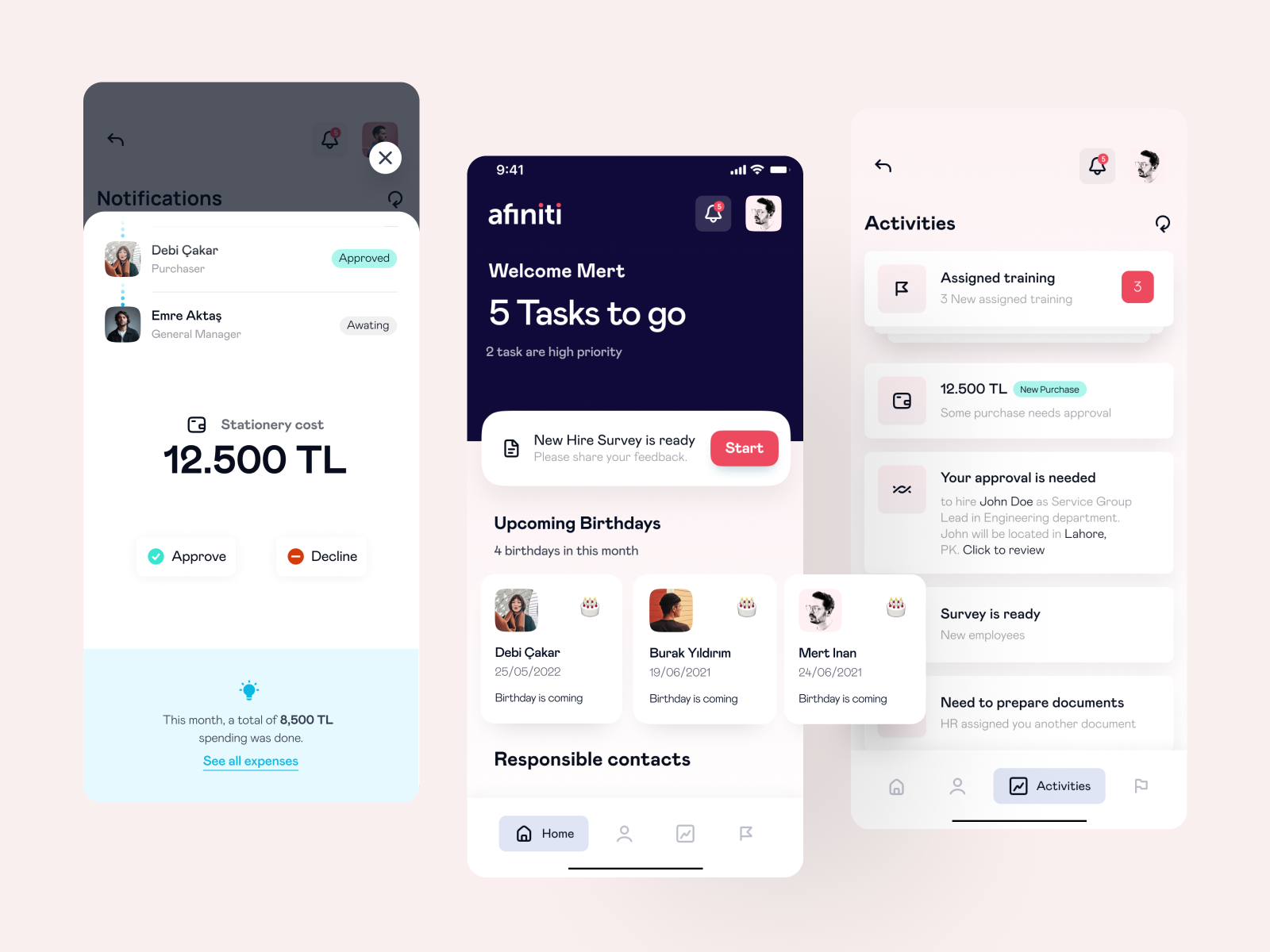 Employee Onboarding & Management Mobile App by Mert İnan for HYPEOPLE on Dribbble