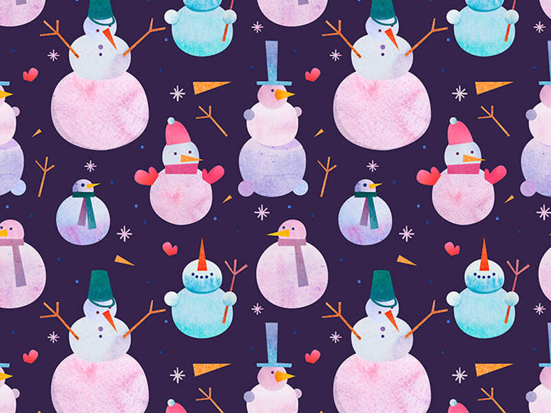 New Year Pattern by Anastazi Li on Dribbble