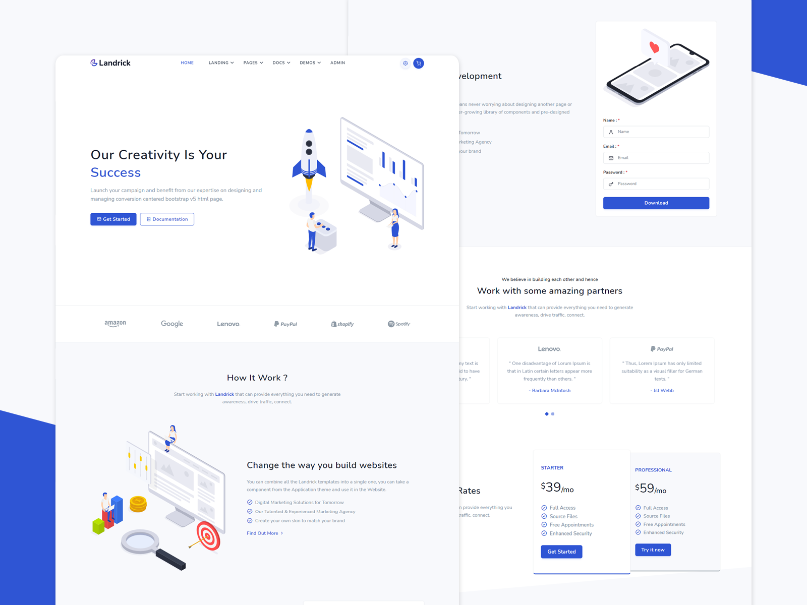 Landrick - Saas & Software by Shreethemes on Dribbble