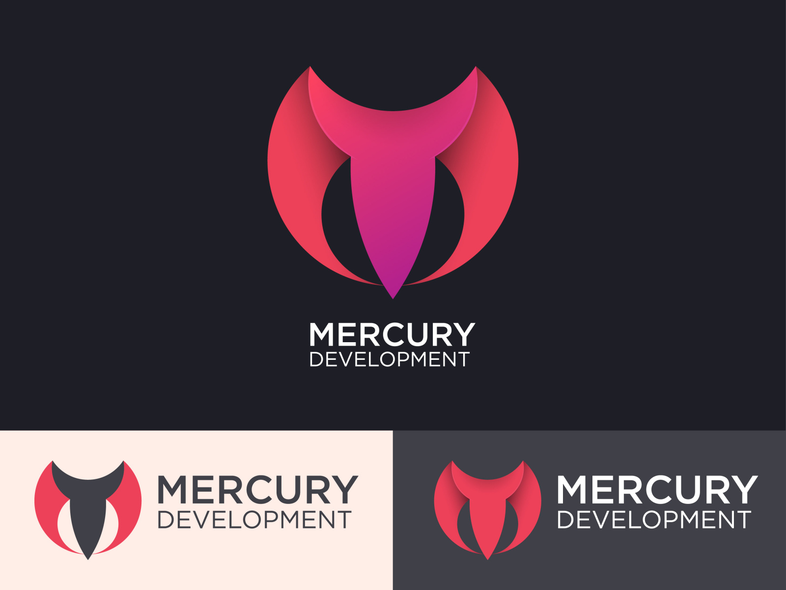 Logo concept for Mercury Development by Anastasiia Ivanskaia on Dribbble