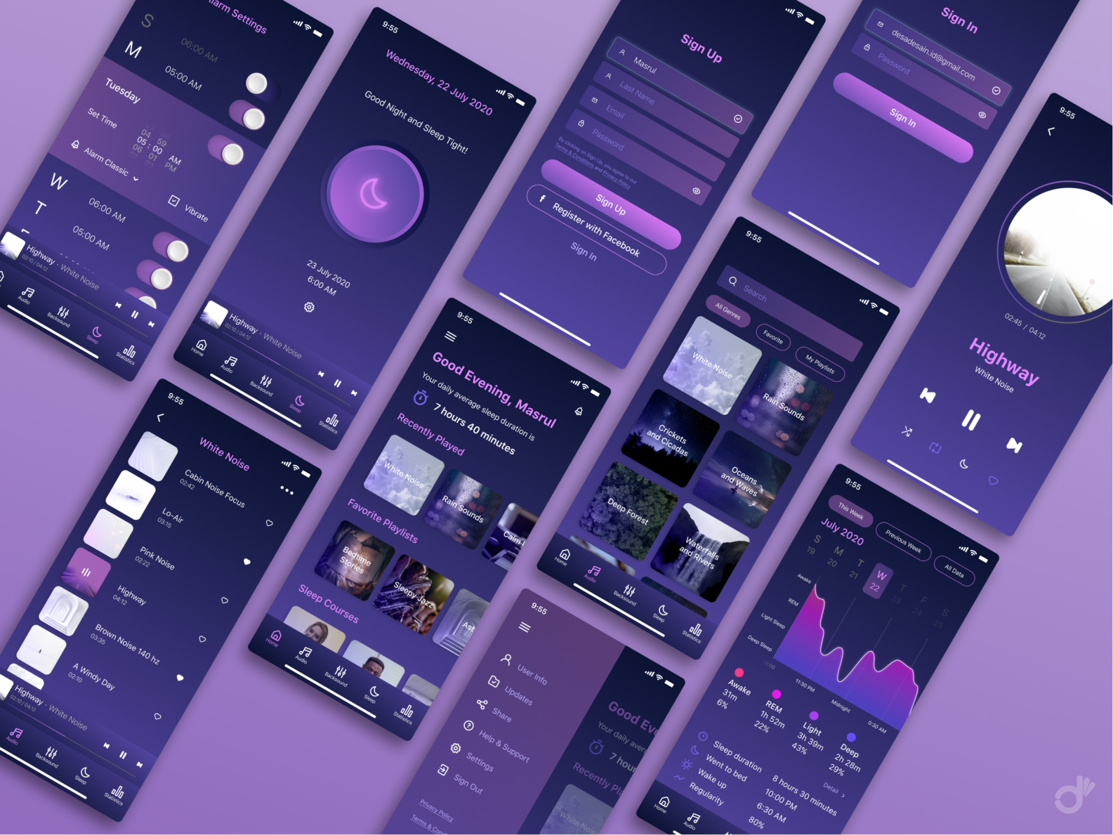 iSleep by Masrul Wijaya on Dribbble