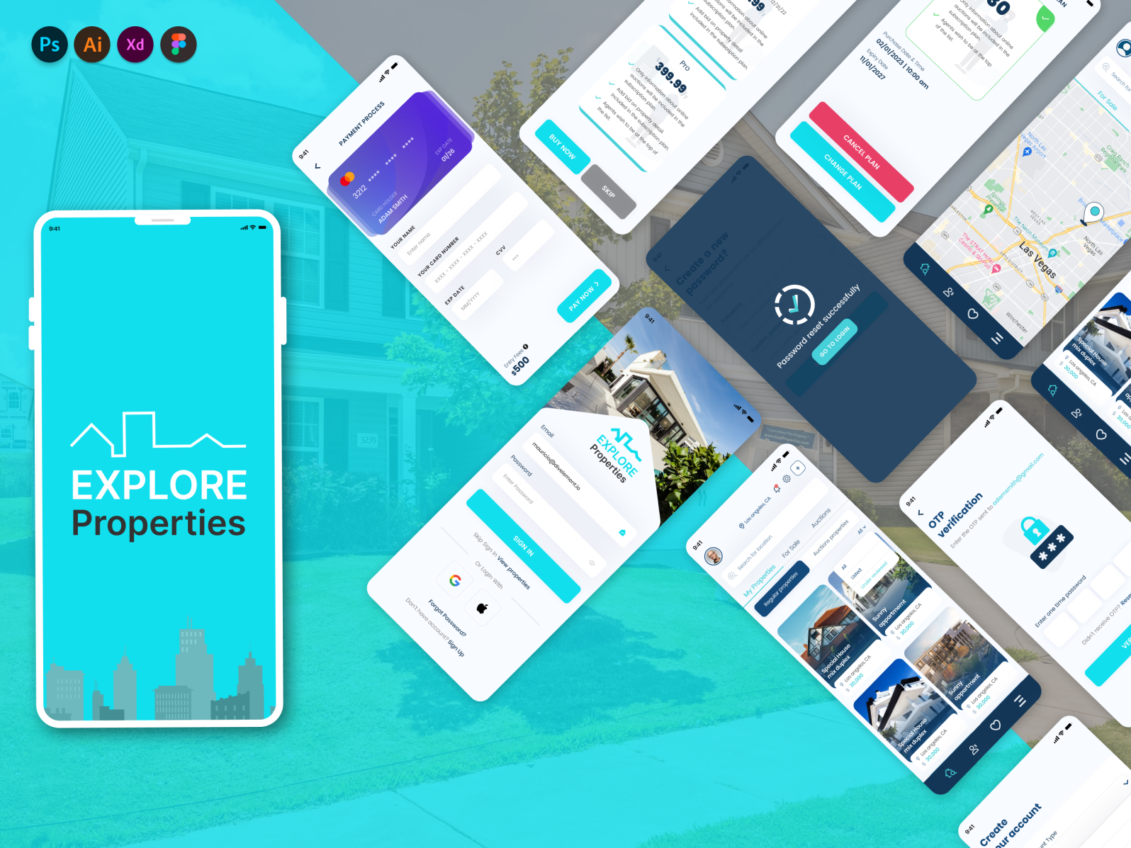 Explore Properties App by NetSet Software Solutions on Dribbble