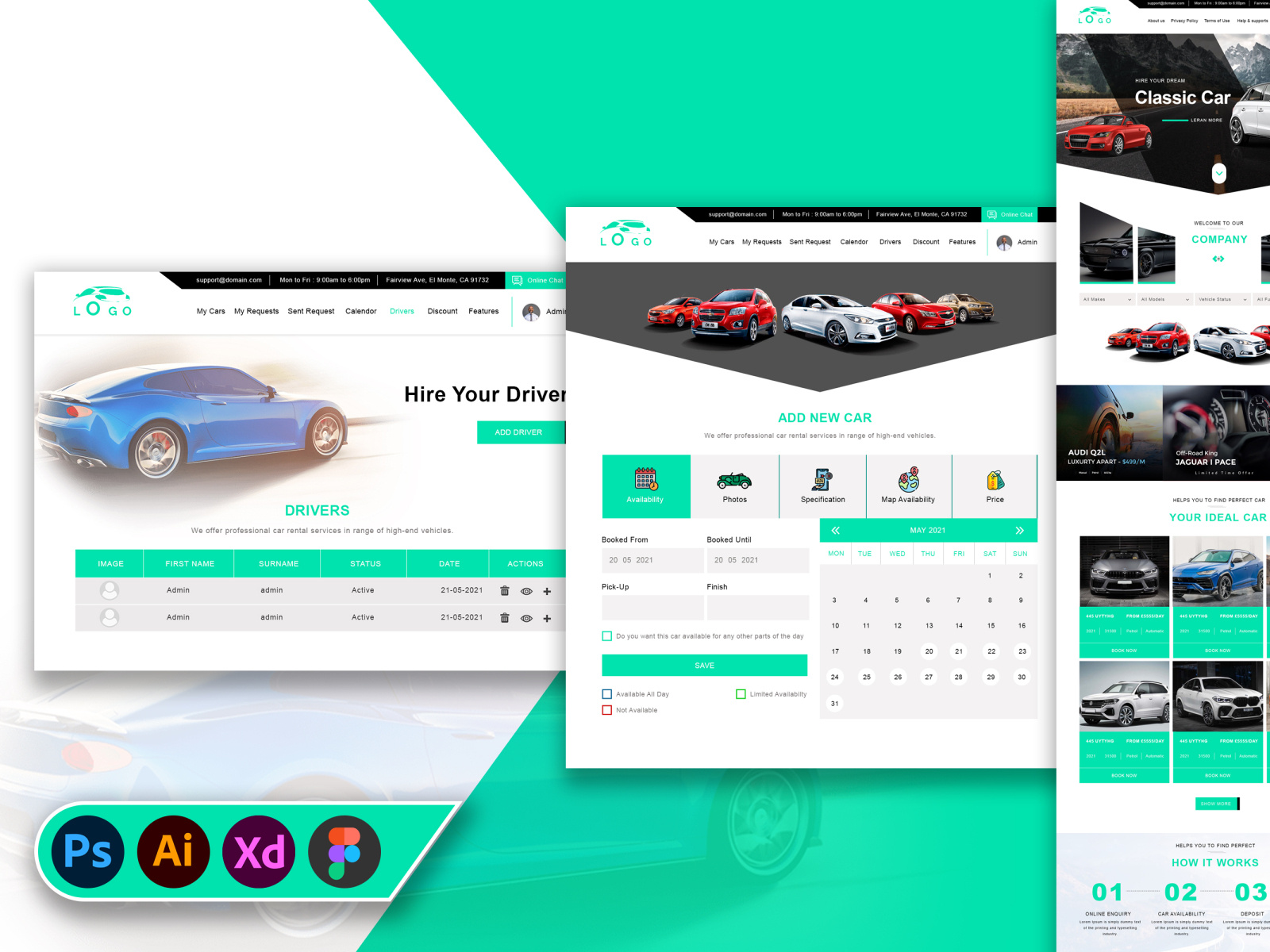 Cab Booking Website by NetSet Software Solutions on Dribbble