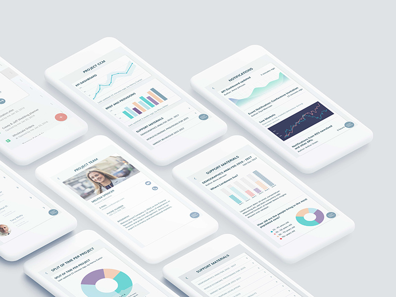 Reporting App Template for Fliplet by Sara Oliveira on Dribbble