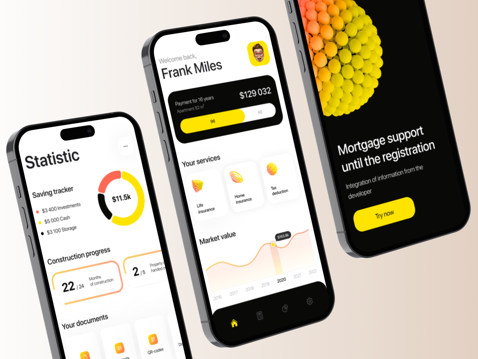 Mortgage app by Anna Khalyavina on Dribbble