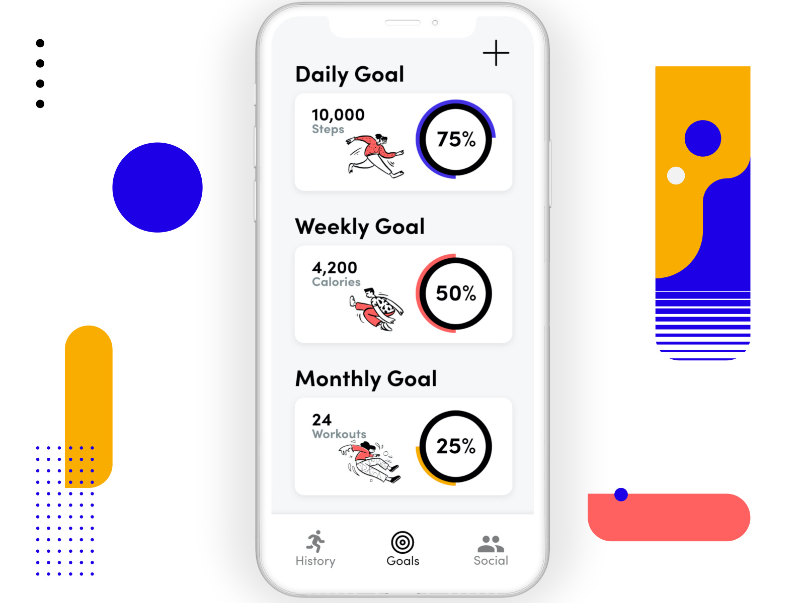 Workout App- Goals by Zach Ouderkerken on Dribbble