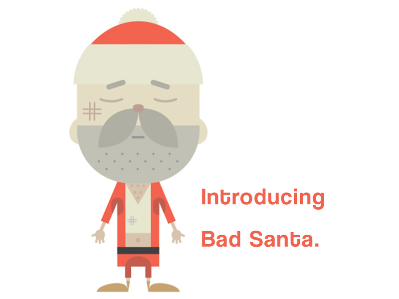 Bad Santa by Vipul Saxena on Dribbble