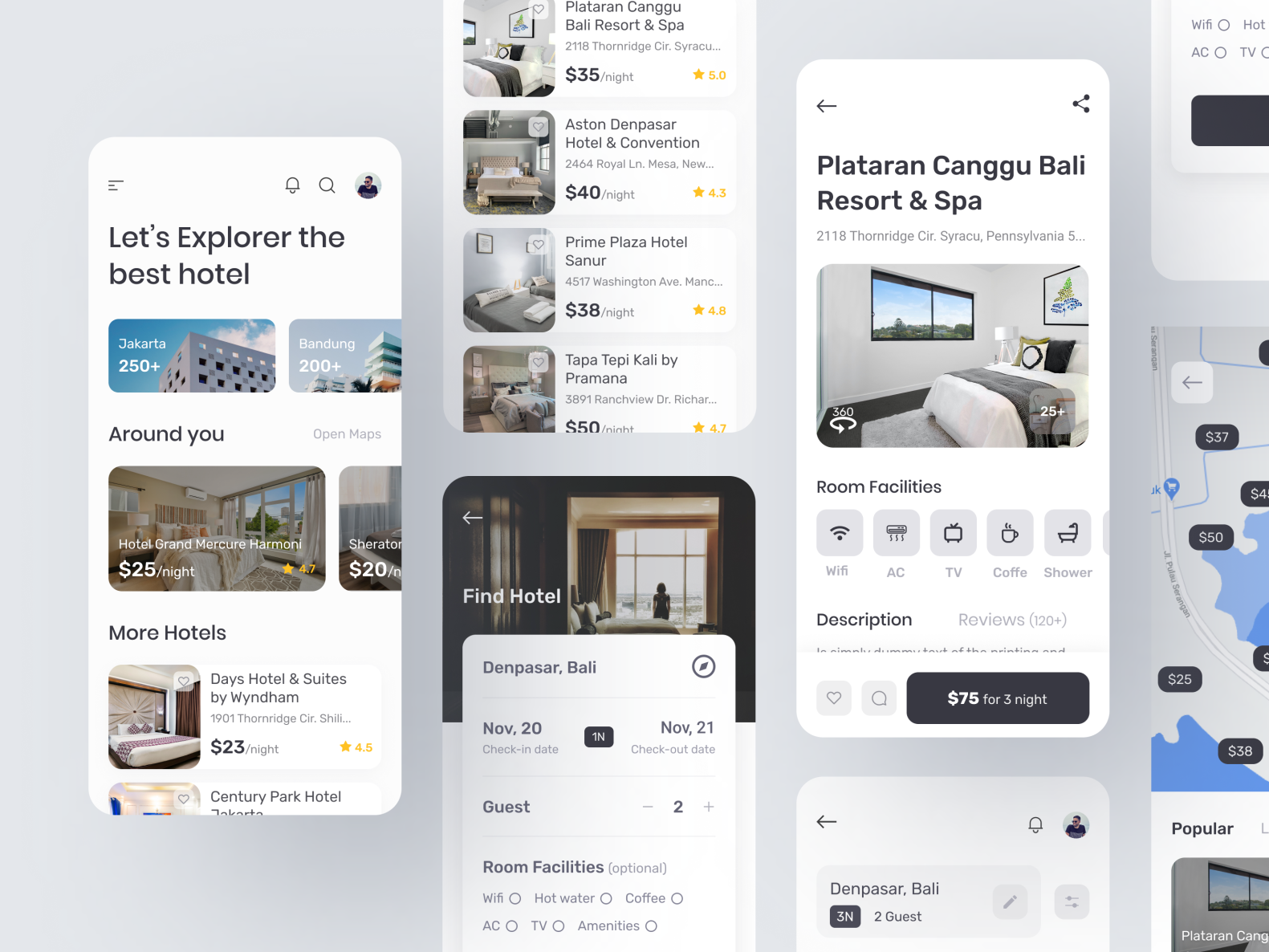 Hotel Booking App by Aryo Pamungkas for SLAB Design Studio on Dribbble